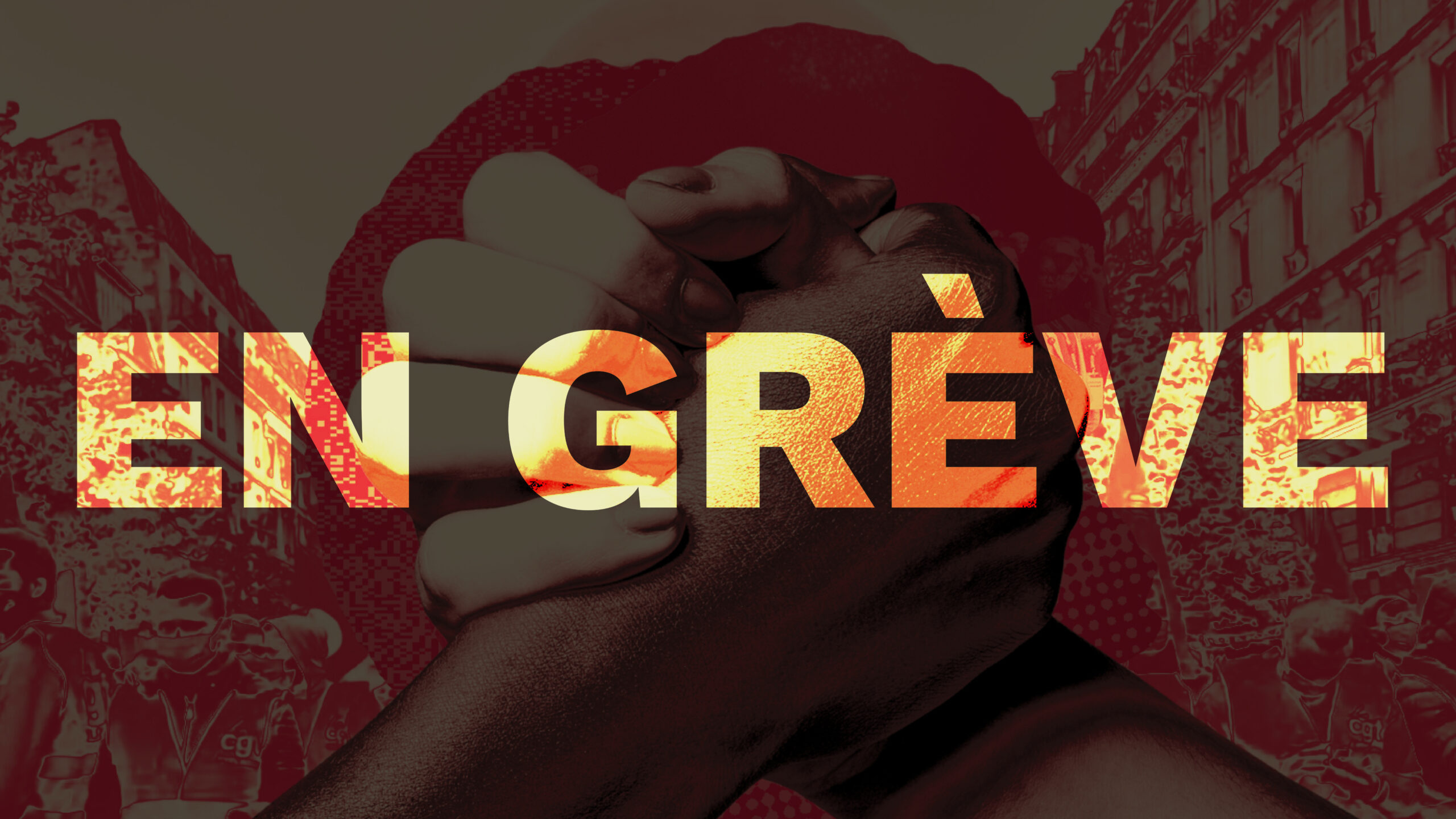 Visuels "en grève" pour vos réseaux sociaux et visios