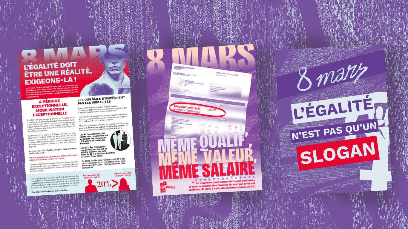 8 Mars : L’égalité ne doit pas être qu'un slogan